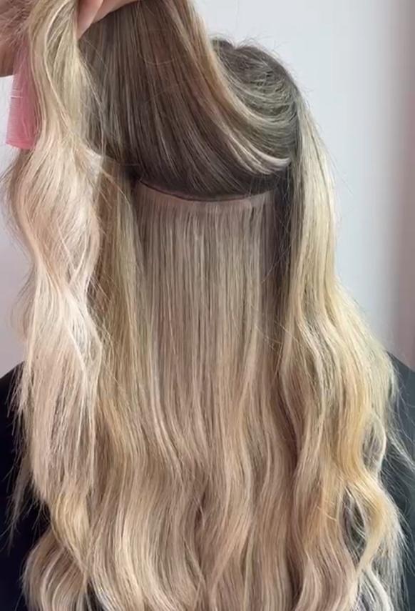 Tape Weft Hair Extensions - Boombae Hair Salon Manchester and Dublin
